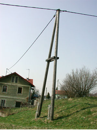 Holzmaste für Freileitung Strom und Beleuchtung - Ensto | Röhrbacher ...